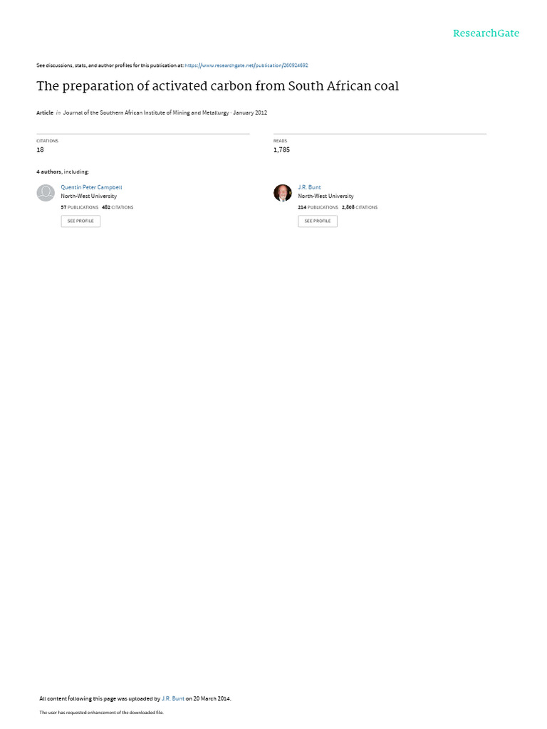 Activated Carbon | PDF