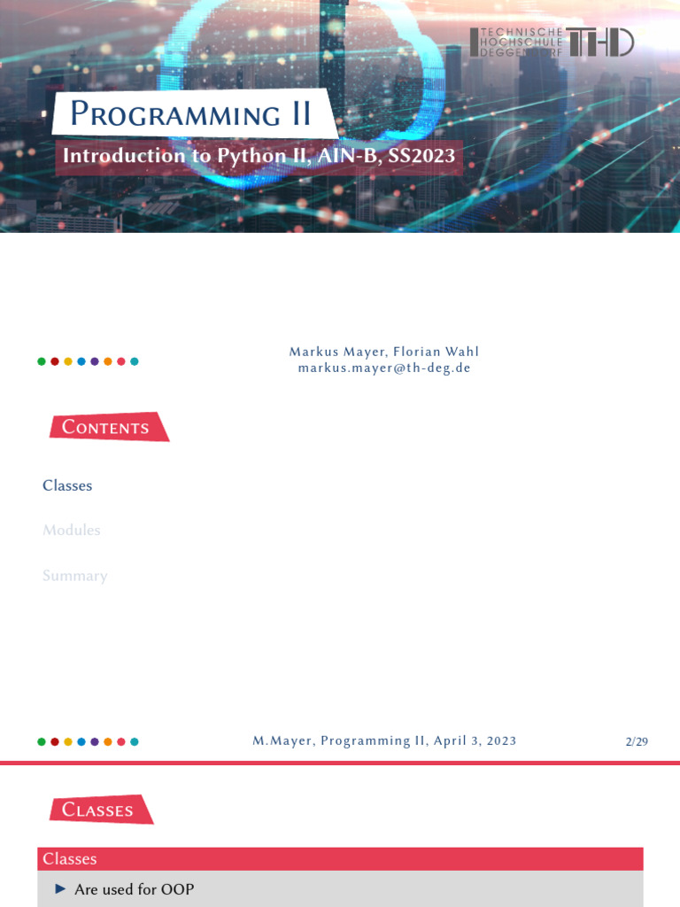 04 Classes Modules | PDF