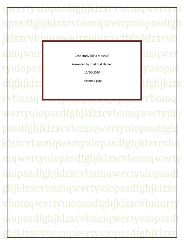 Case Study | PDF Case Study | PDF