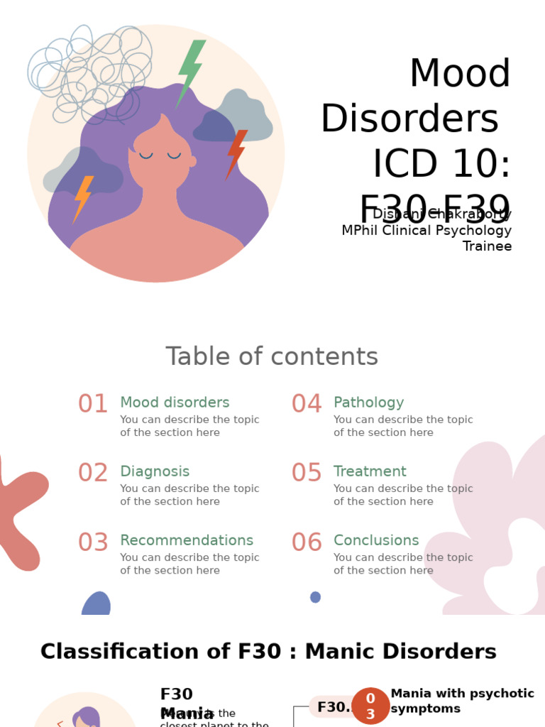 Mental Disorders Infographics by Slidesgo | PDF