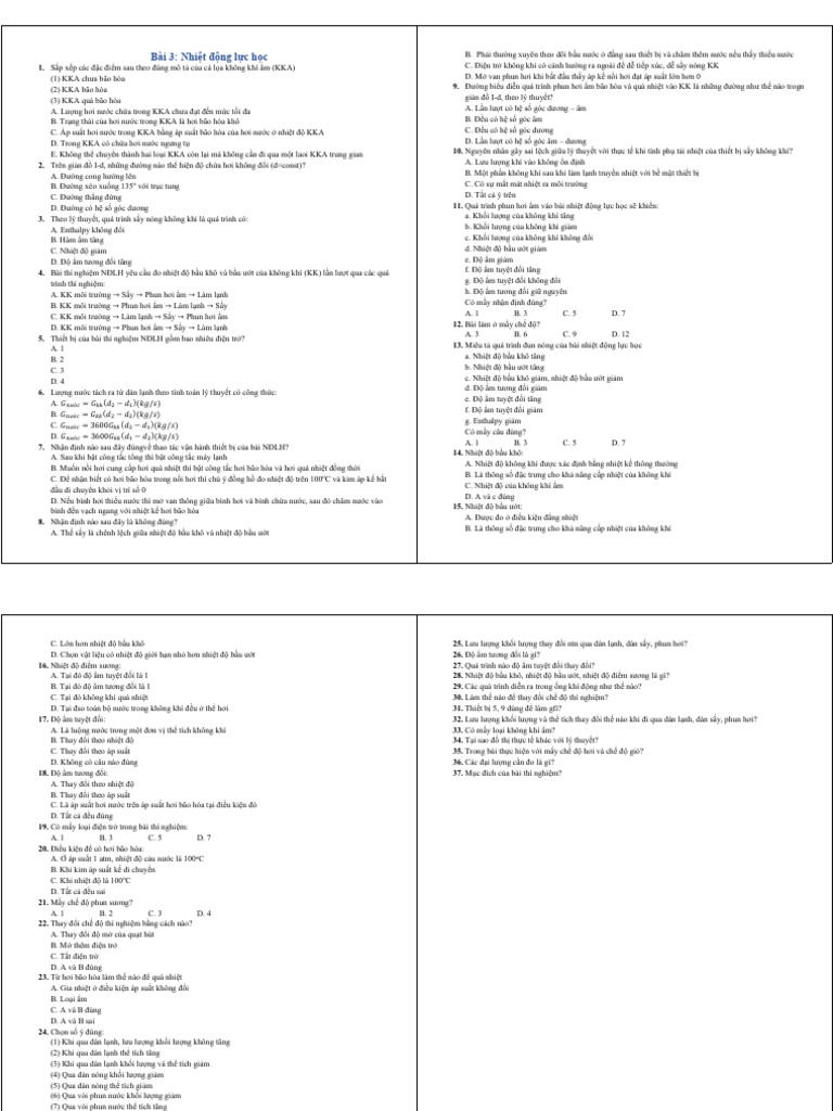 Multiple Choice Questions (Vietnamese Version) | PDF