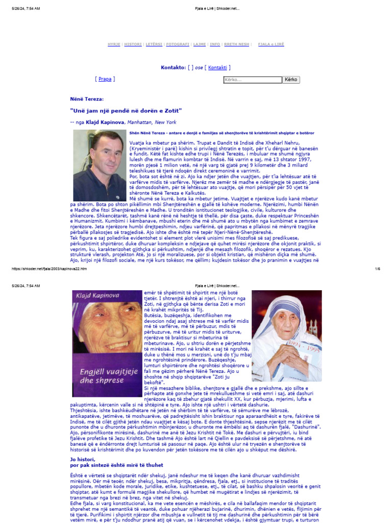 Unë Jam Një Pendë Në Dorën e Zotit | PDF