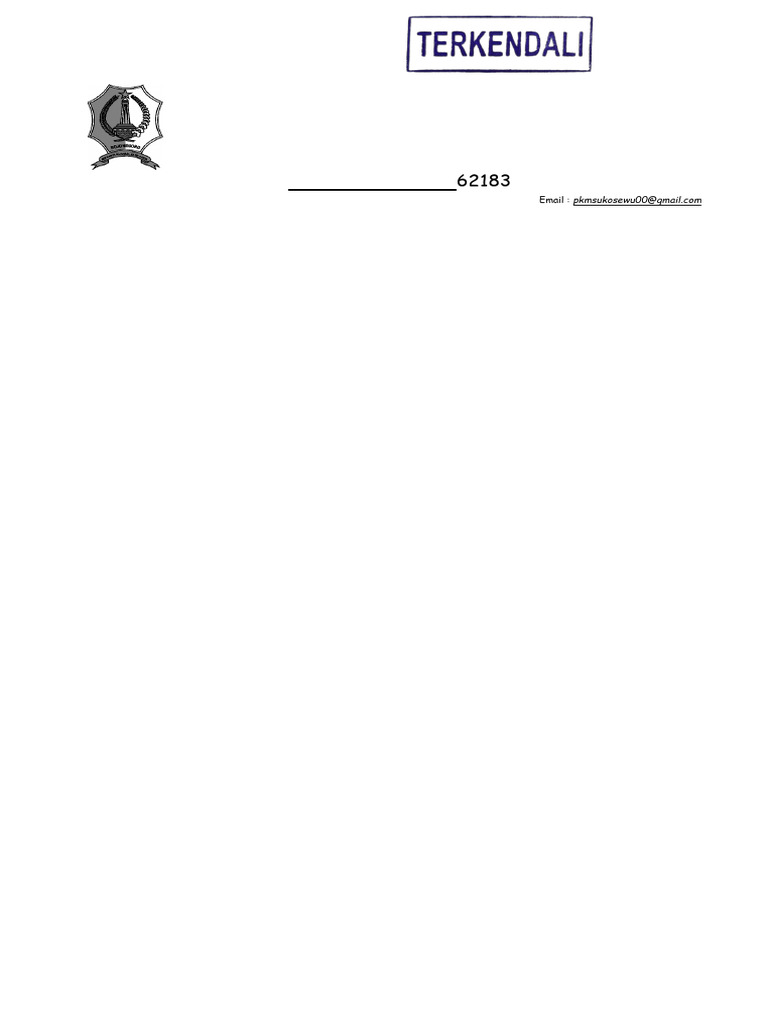 Tim K3 Puskesmas Sukosewu 2023 | PDF
