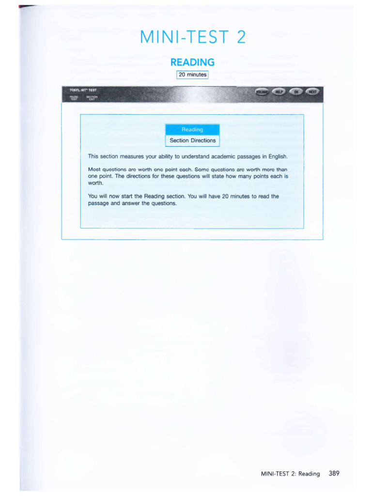 Reading - Mini test 2 | PDF