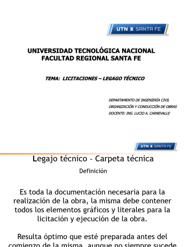 Legajo Técnico | PDF