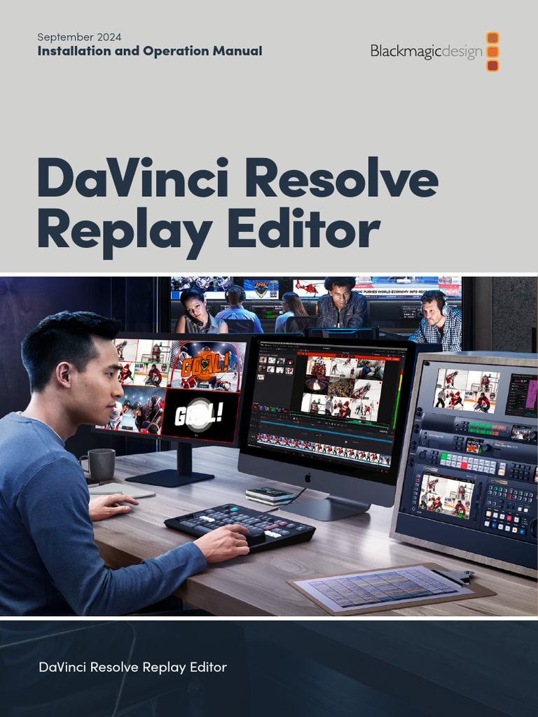 DaVinci Replay Editor Manual | PDF