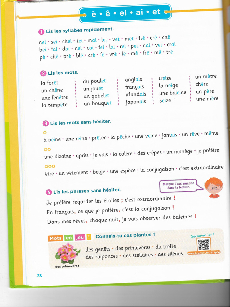 Les Sons È, Ê Ei Ai Et | PDF