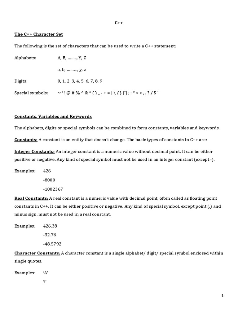CS Paper I Notes (CPP) | PDF