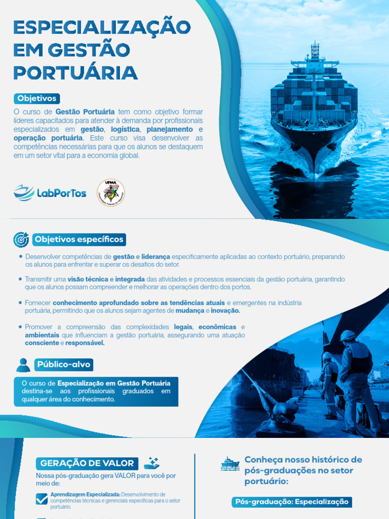 Pós Gestão Portuária 2024 | PDF