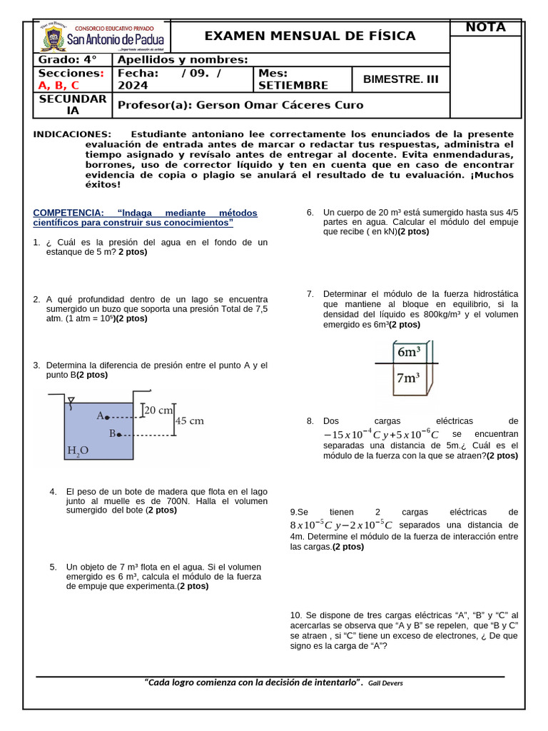 Fis 4sec Emiii | PDF
