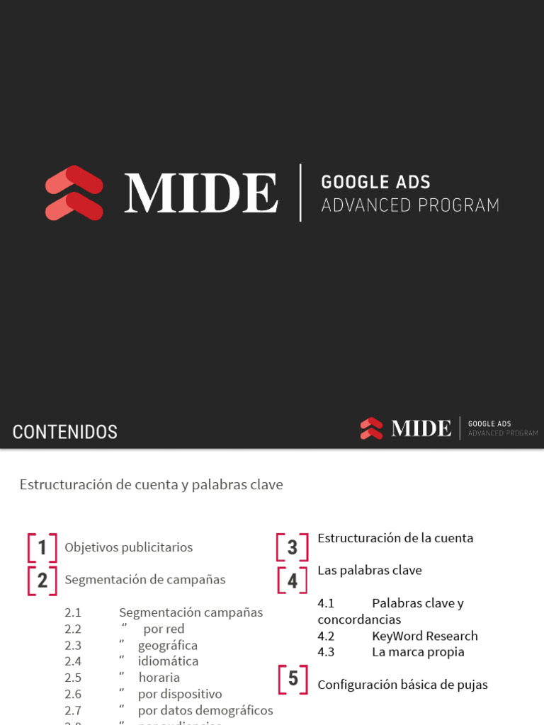 Bloque 2_Orientación_Estructuración_Palabras Clave_MIDE | PDF