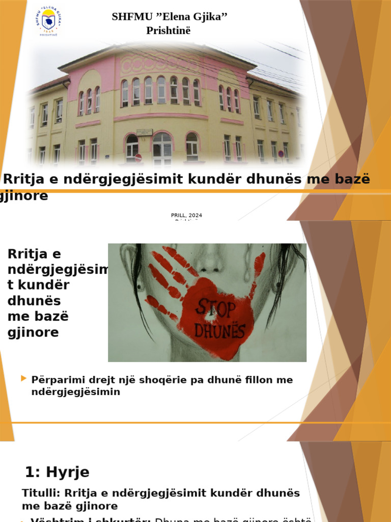 Dhuna Ne Baza Gjinore | PDF