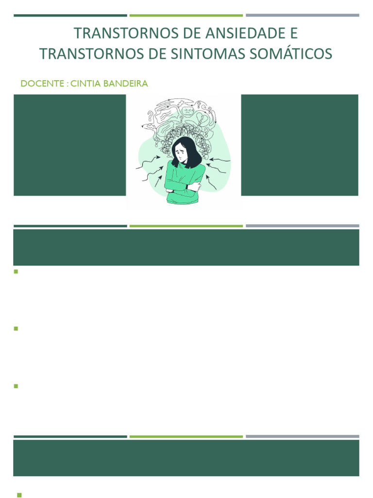 Transtornos de Ansiedade e Transtornos de Sintomas Somã¡ticos | PDF