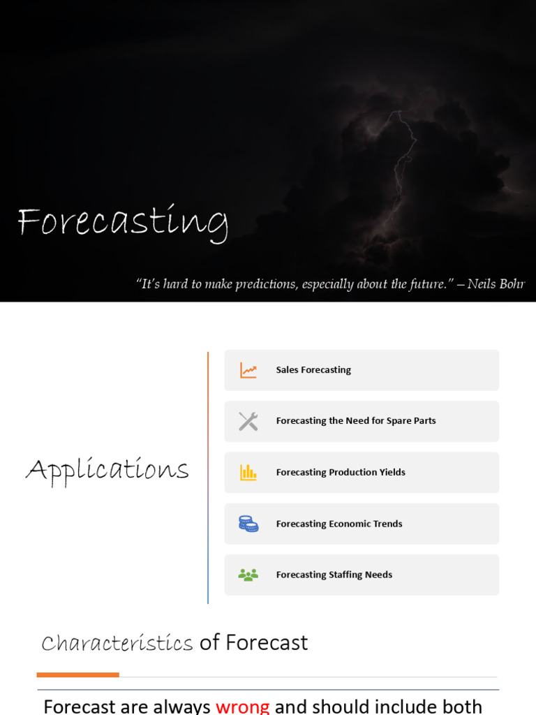 Forecasting | PDF