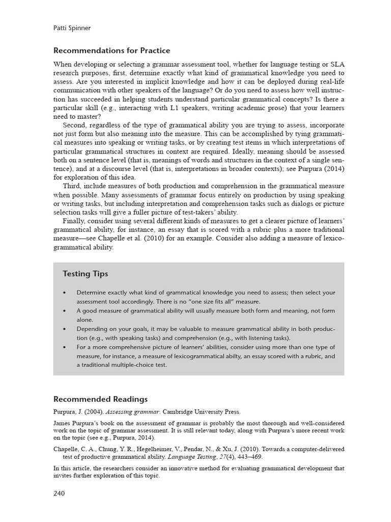 Spinner (2021) Measuring Grammar | PDF