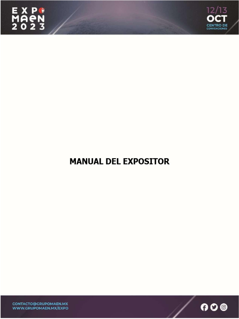 Manual Expo Maen 2023 Final - Compressed | PDF