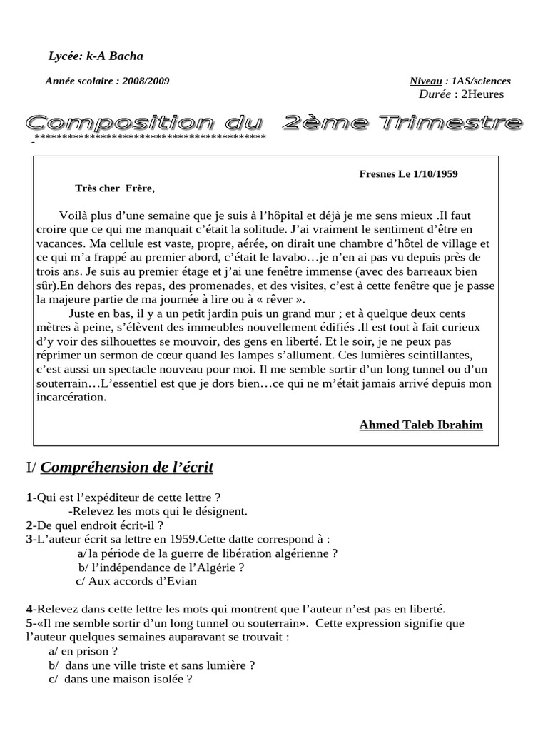 Composition 1AS scientifique | PDF