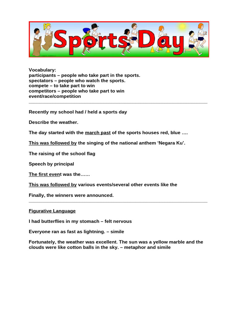 4 Sports Day | PDF