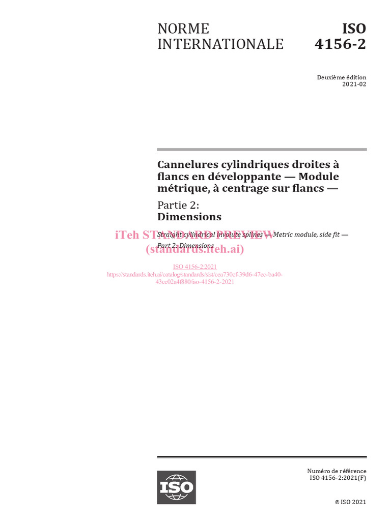 Iso 4156 2 2021 | PDF