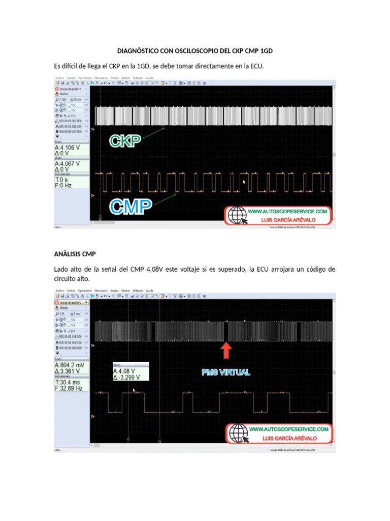 6 Diagnòstico Con Osciloscopio Del CKP CMP 1gd | PDF