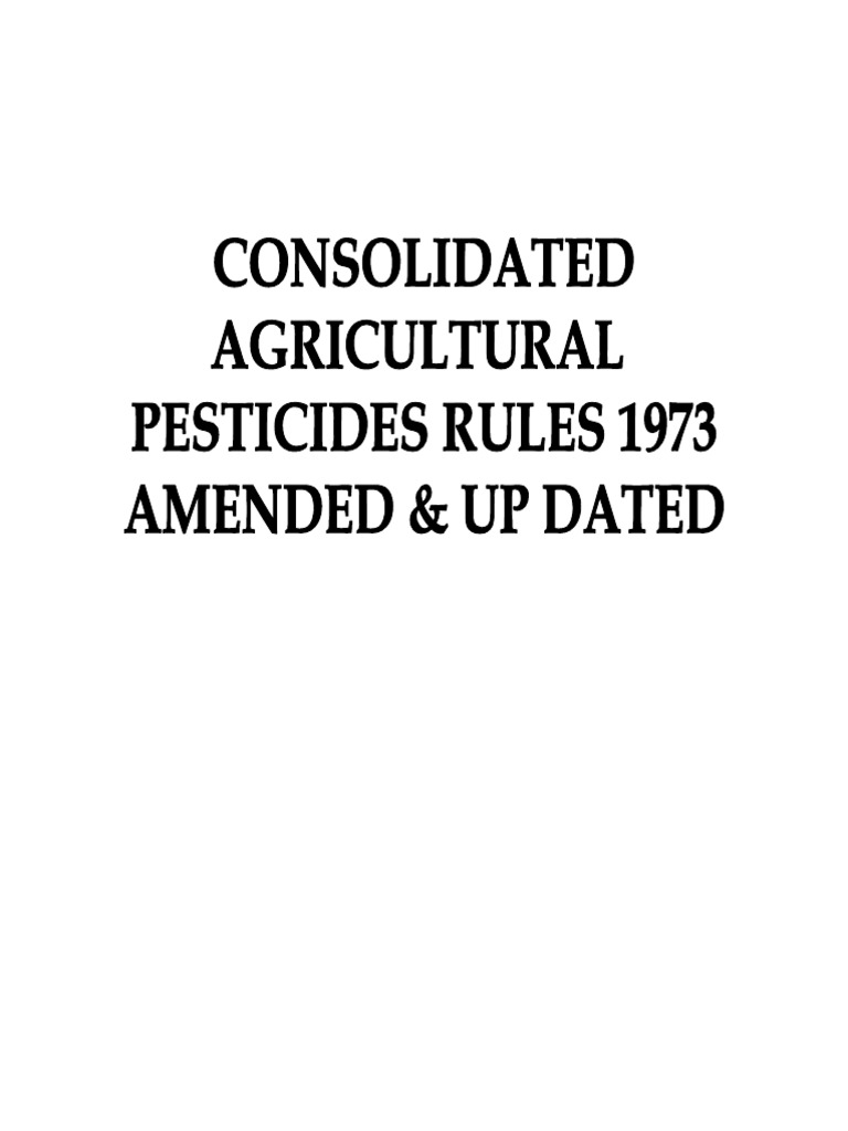 Agricultural-Pesticide-Rules-APR | PDF