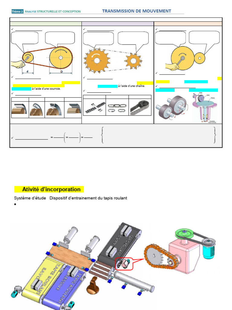 Transmission de Mouvement Suite | PDF