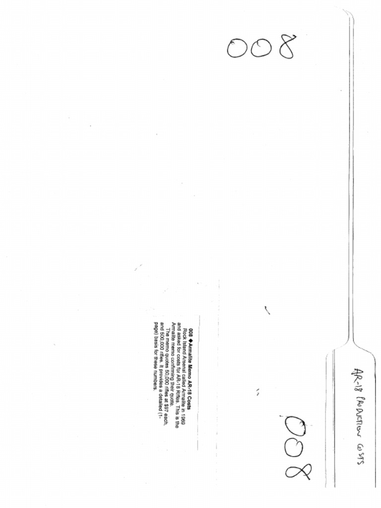 008 AR-18 Costs | PDF