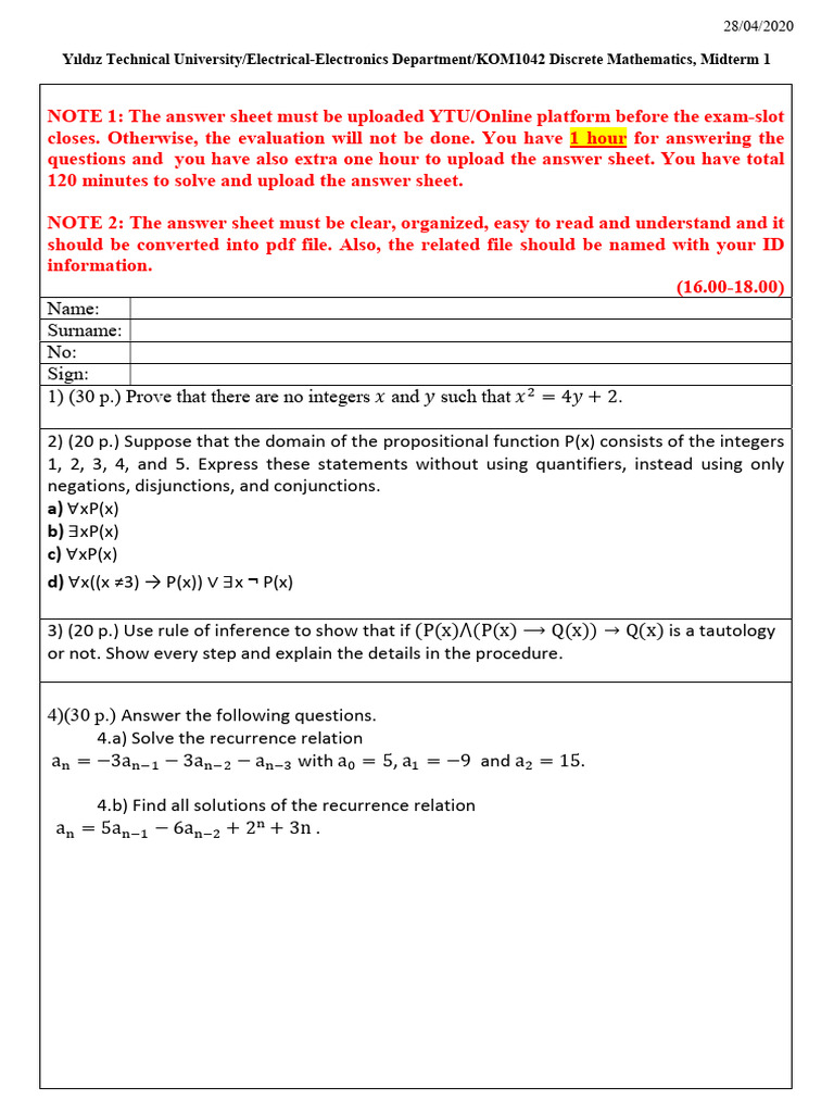 Midterm 1 | PDF