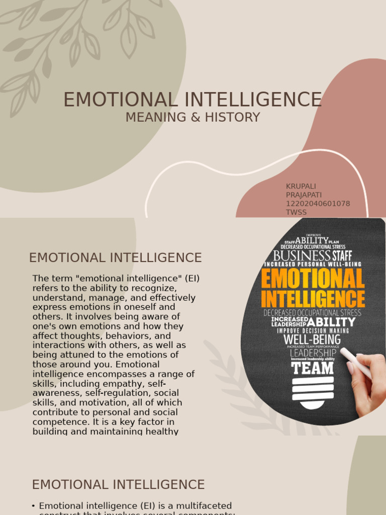 Emotional Intelligence | PDF