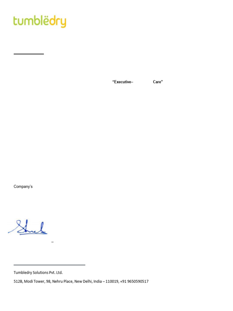 Offer Letter TD | PDF