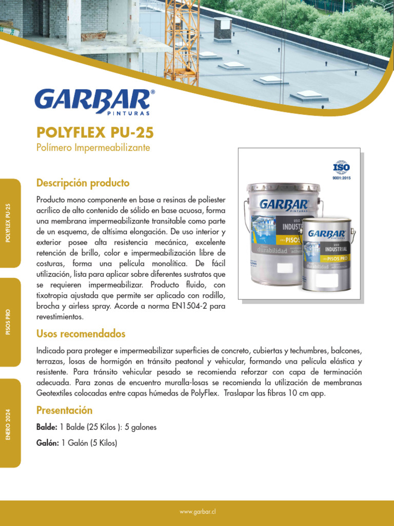 POLYFLEX PU 25 Impermeabilizante | PDF