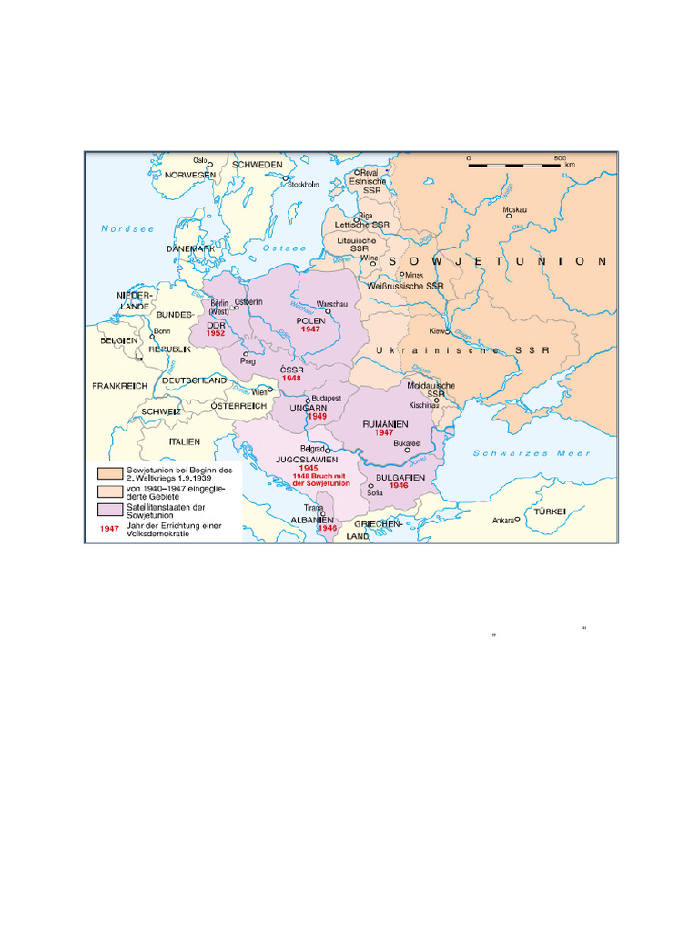 Die Spaltung Europas Und Der Welt 1945 Bis 1947 | PDF
