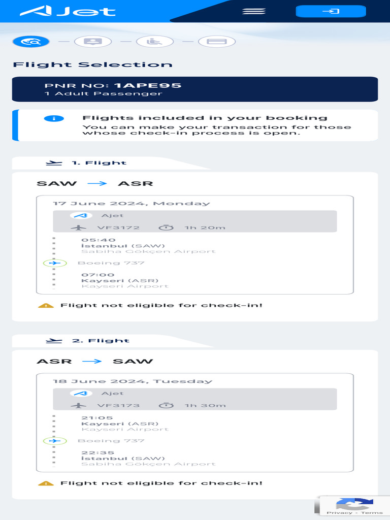 AJet - Flight Selection | PDF