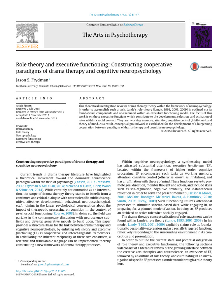 Role Theory and Executive Functioning - Constructing Cooperative ...