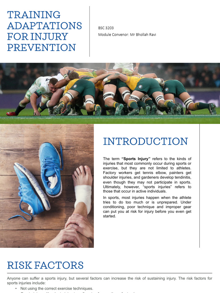 Training adaptations for injury prevention2 | PDF