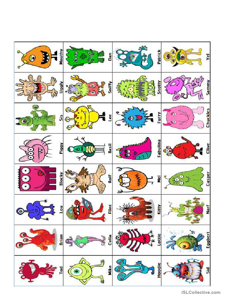 Guess who - Monsters | PDF