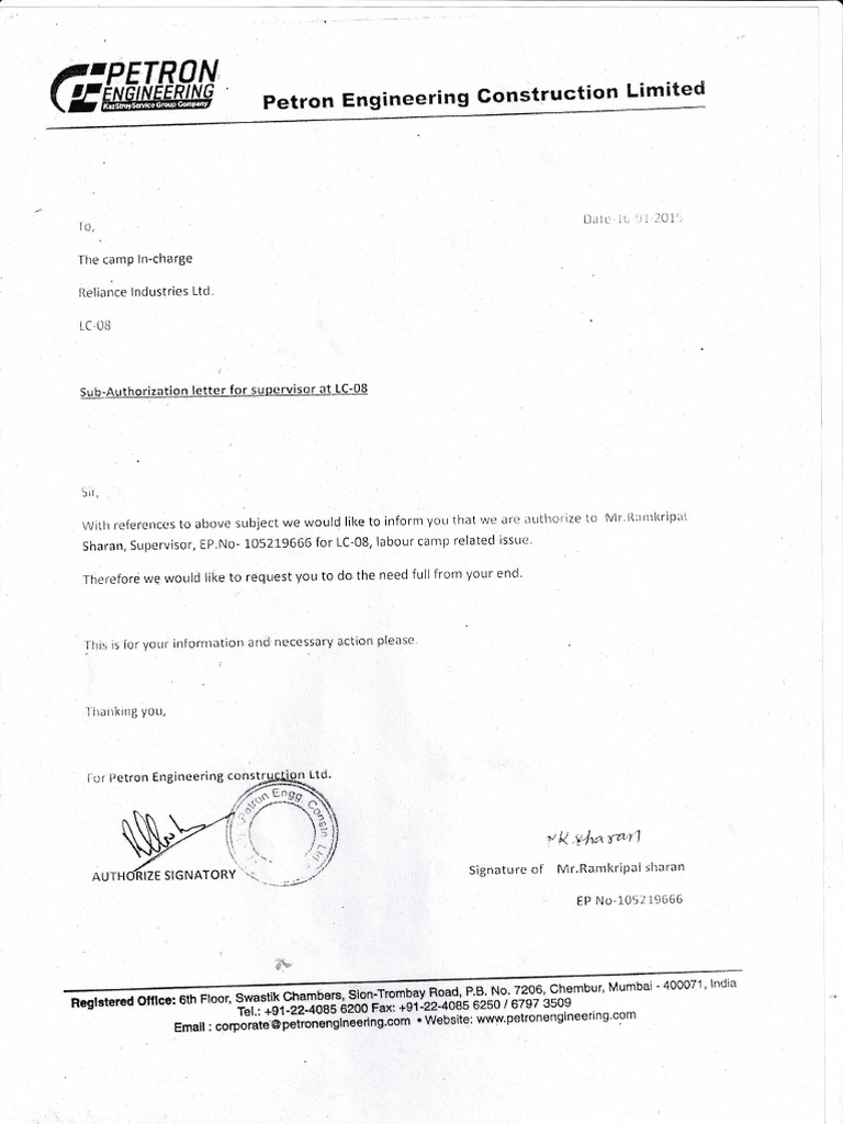 Supervisor Certificate | PDF