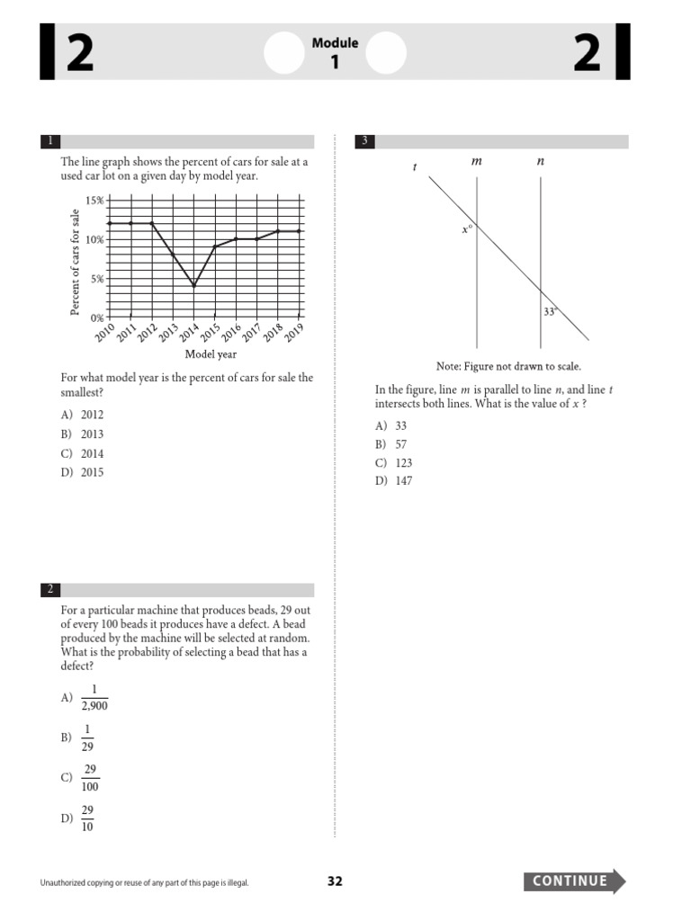 SAT Practice Test #2 Math | PDF