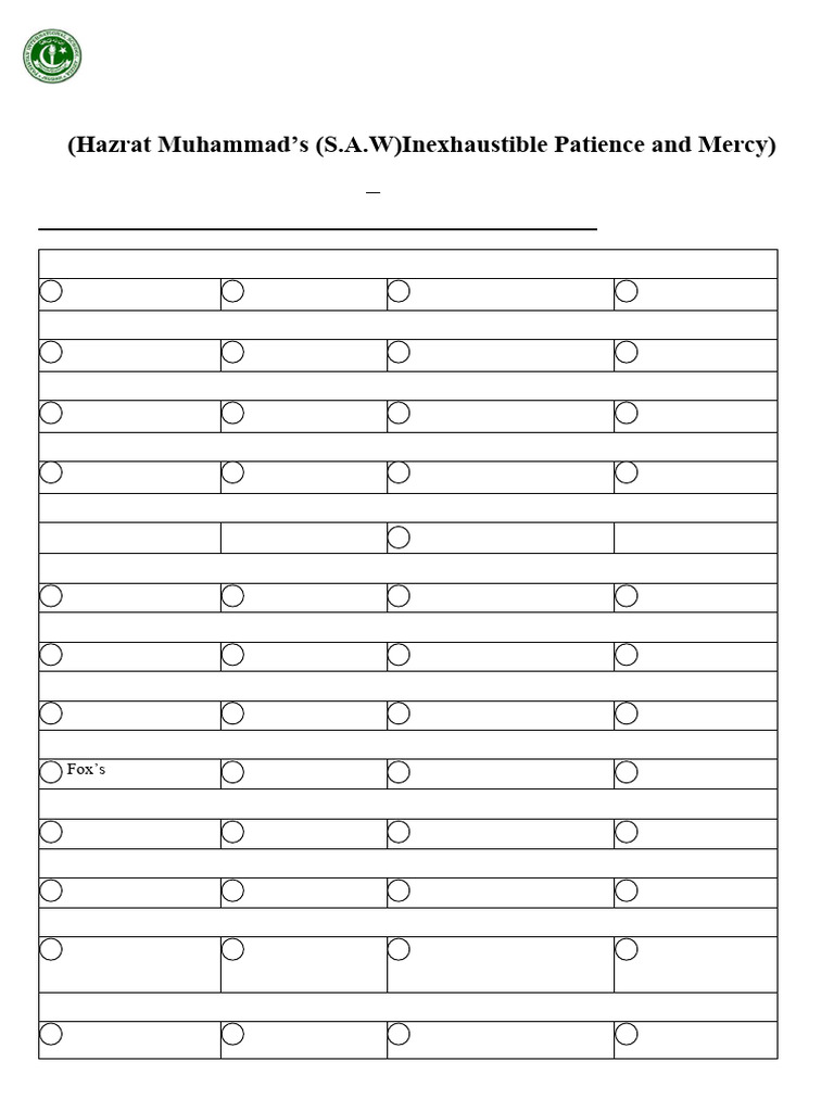G6 - English Revision Sheet Unit - 1 | PDF