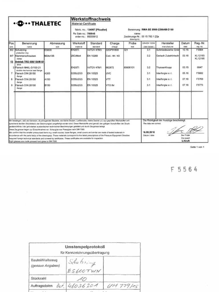 05 - List of Material-Certificate and Copies of Materials Tests | PDF