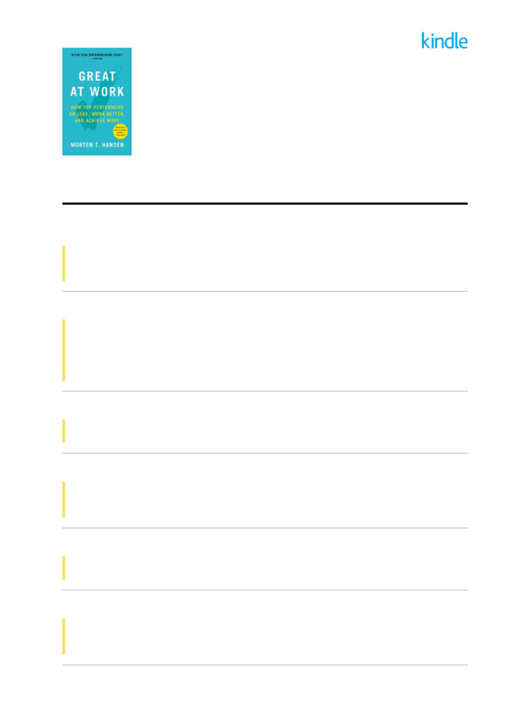l1 Great at Work | PDF | Cognition | Career & Growth