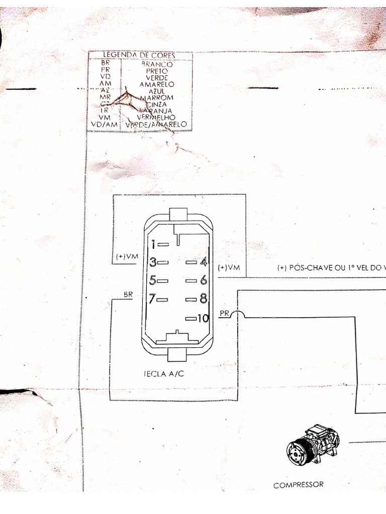 Esquema Elétrico Do Arcondionado Adaptado | PDF