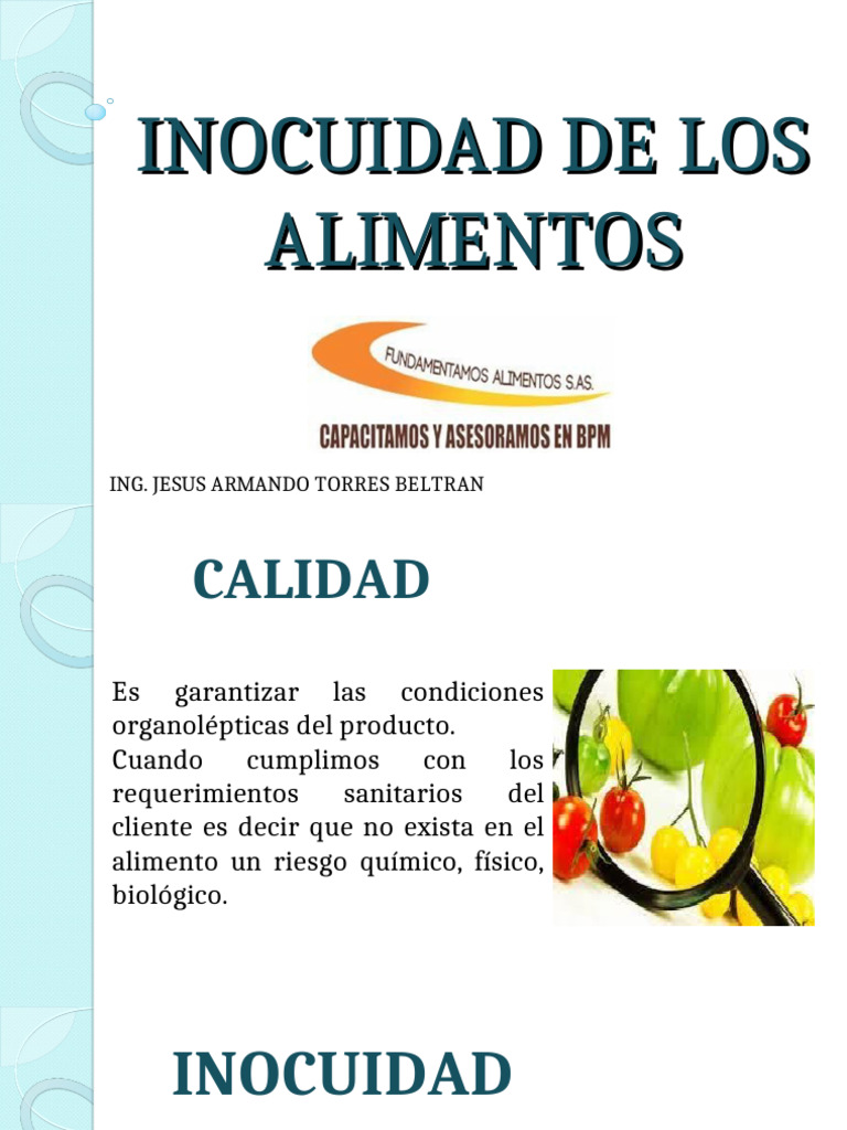 Inocuidad de Los Alimentos | PDF