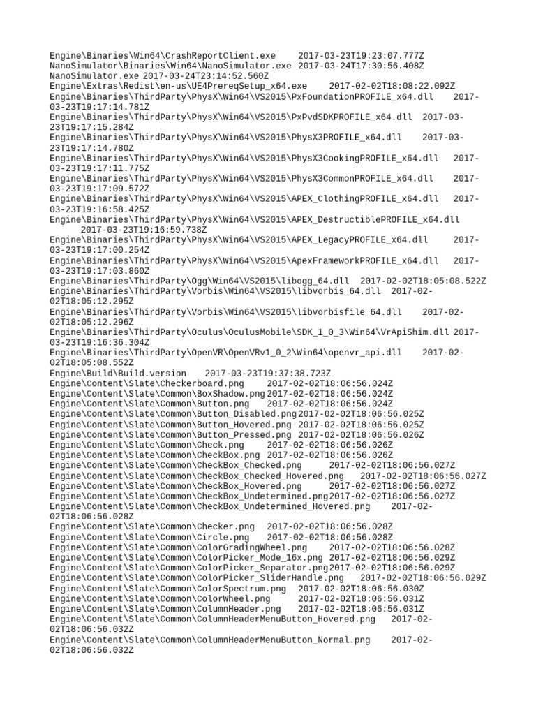 Manifest NonUFSFiles Win64 | PDF