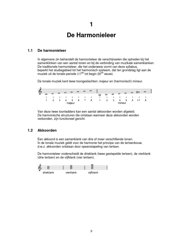 Harmonie en Contrapunt 1 | PDF