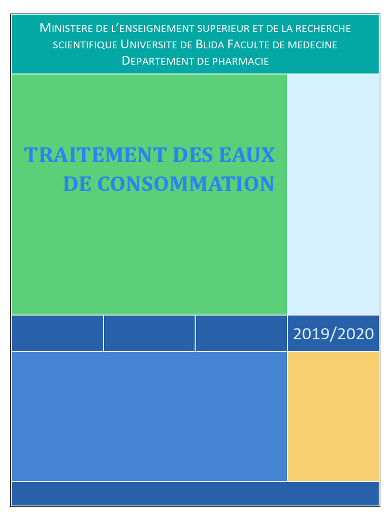 Traitement Des Eaux de Consommation | PDF