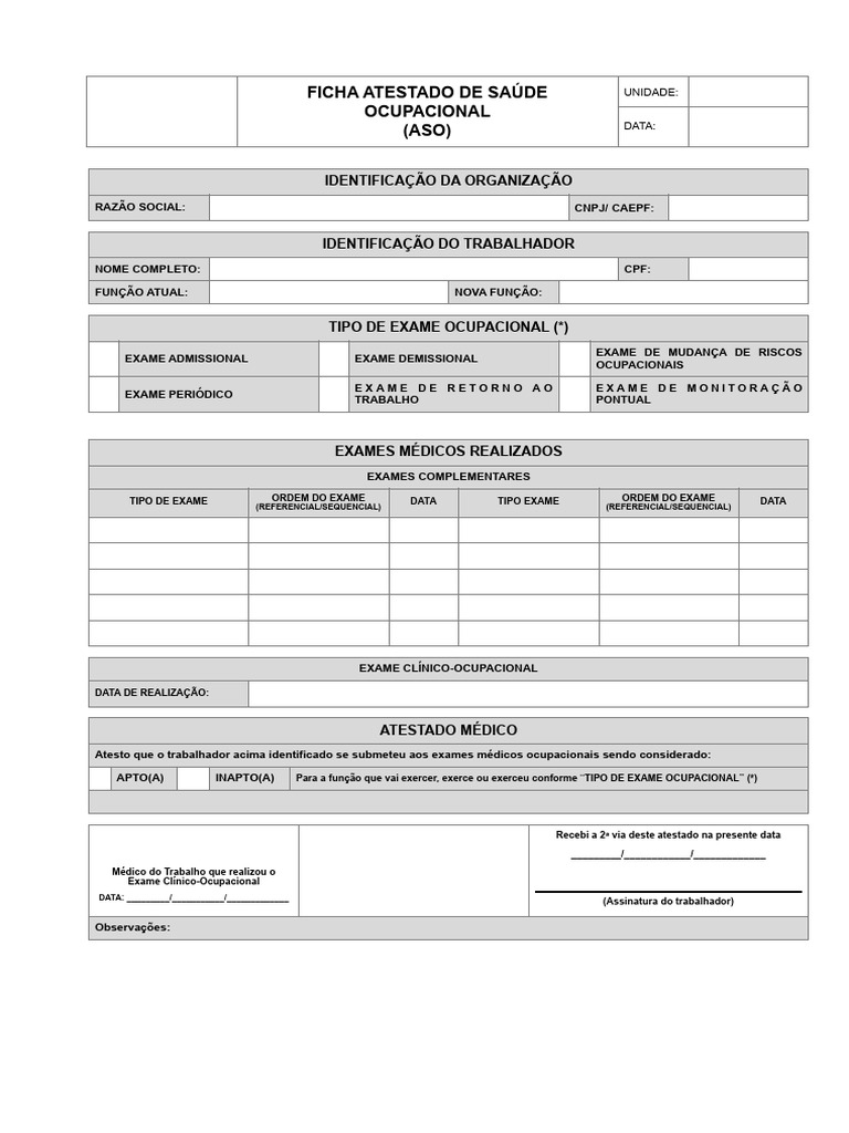 MODELO ASO NOVO | PDF