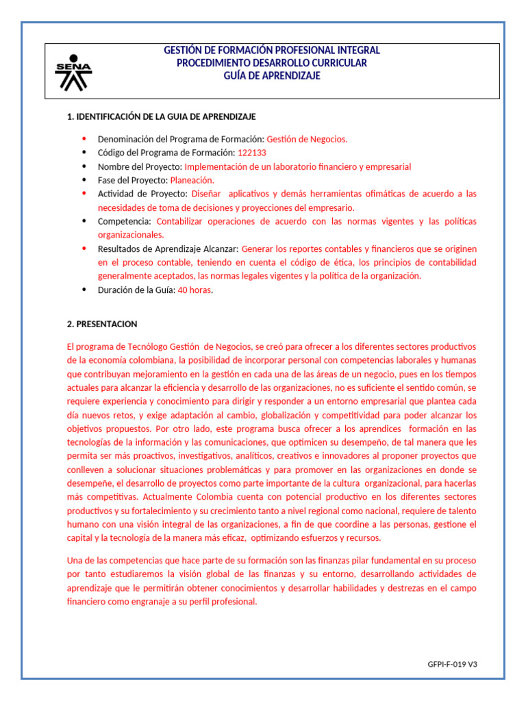GFPI-F-019 - Guia - de - Aprendizaje NEGOCIOS 1197230 | PDF | Contabilidad | Business