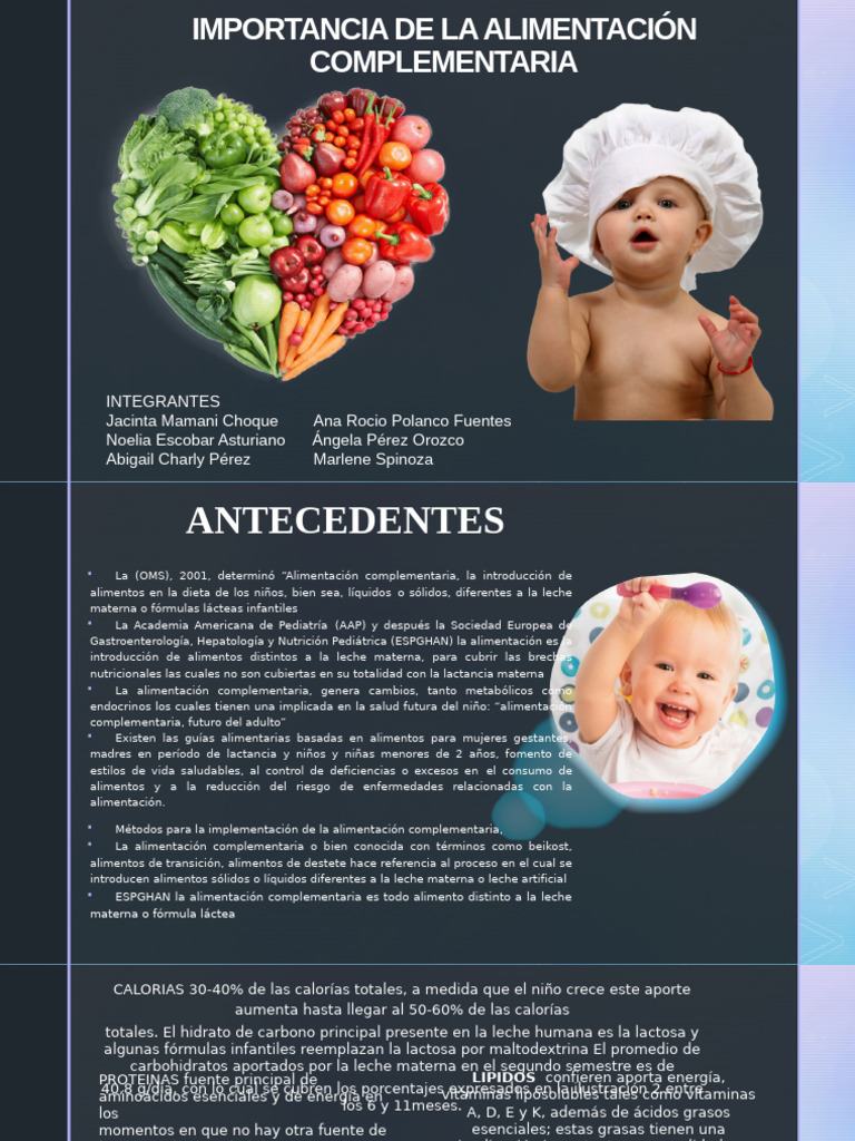 Alimentacion Complementaria | PDF | Amamantamiento | Relaciones ...