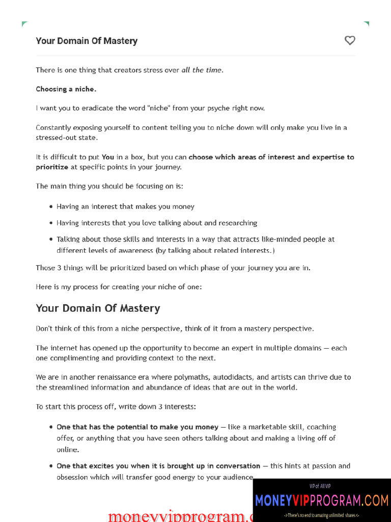 04.1-Your Domain of Mastery | PDF